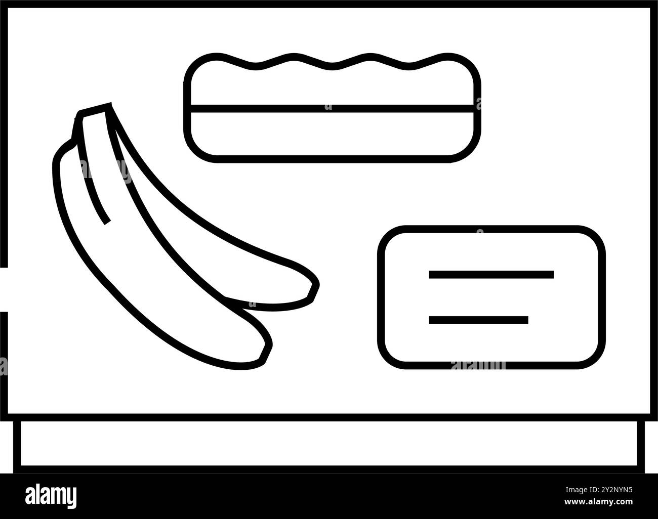 banana box packing line icon vector illustration Stock Vector Image ...