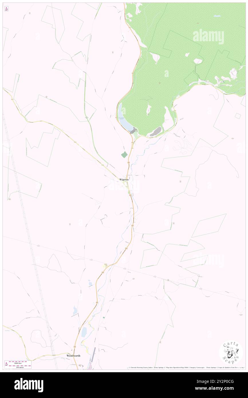 Warren new hampshire map Cut Out Stock Images & Pictures - Alamy