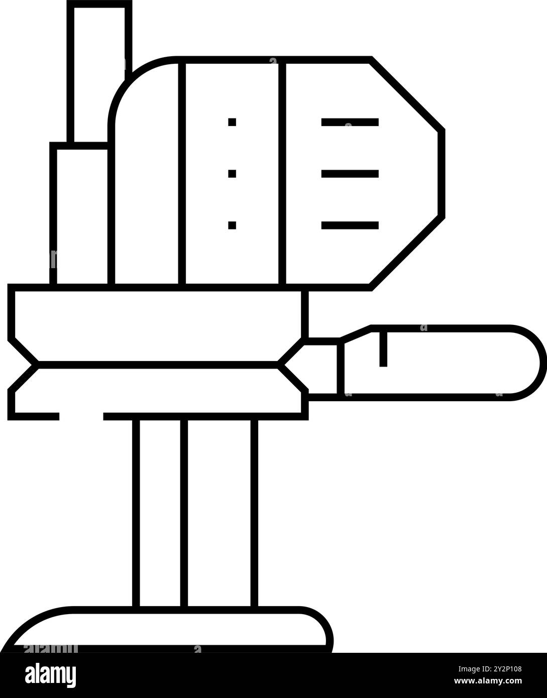 saber knife sewing line icon vector illustration Stock Vector Image ...