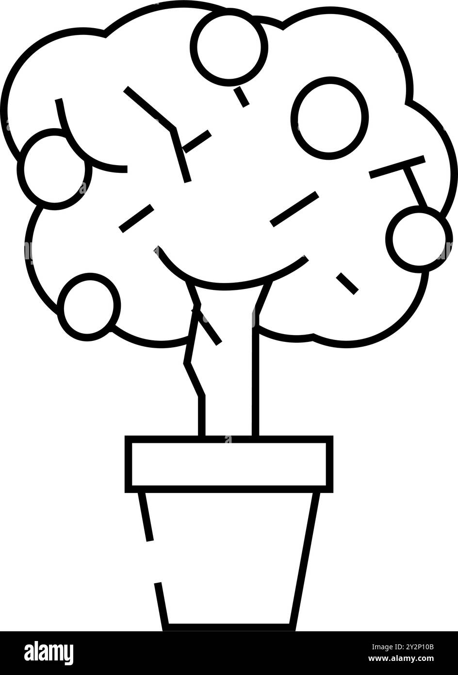 decorative lemon line icon vector illustration Stock Vector Image & Art ...