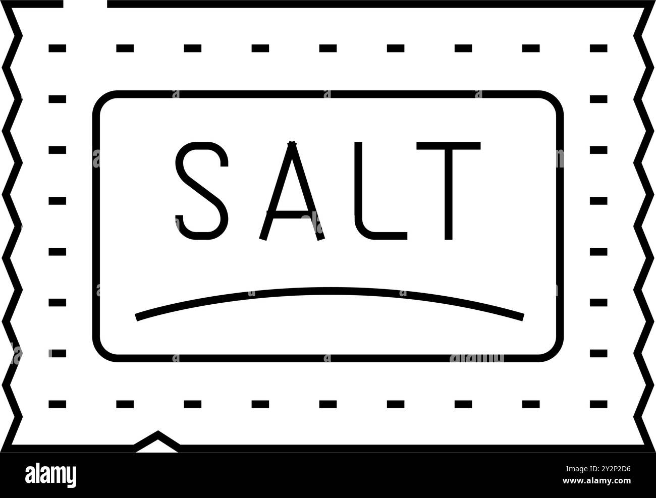sachet salt line icon vector illustration Stock Vector Image & Art - Alamy