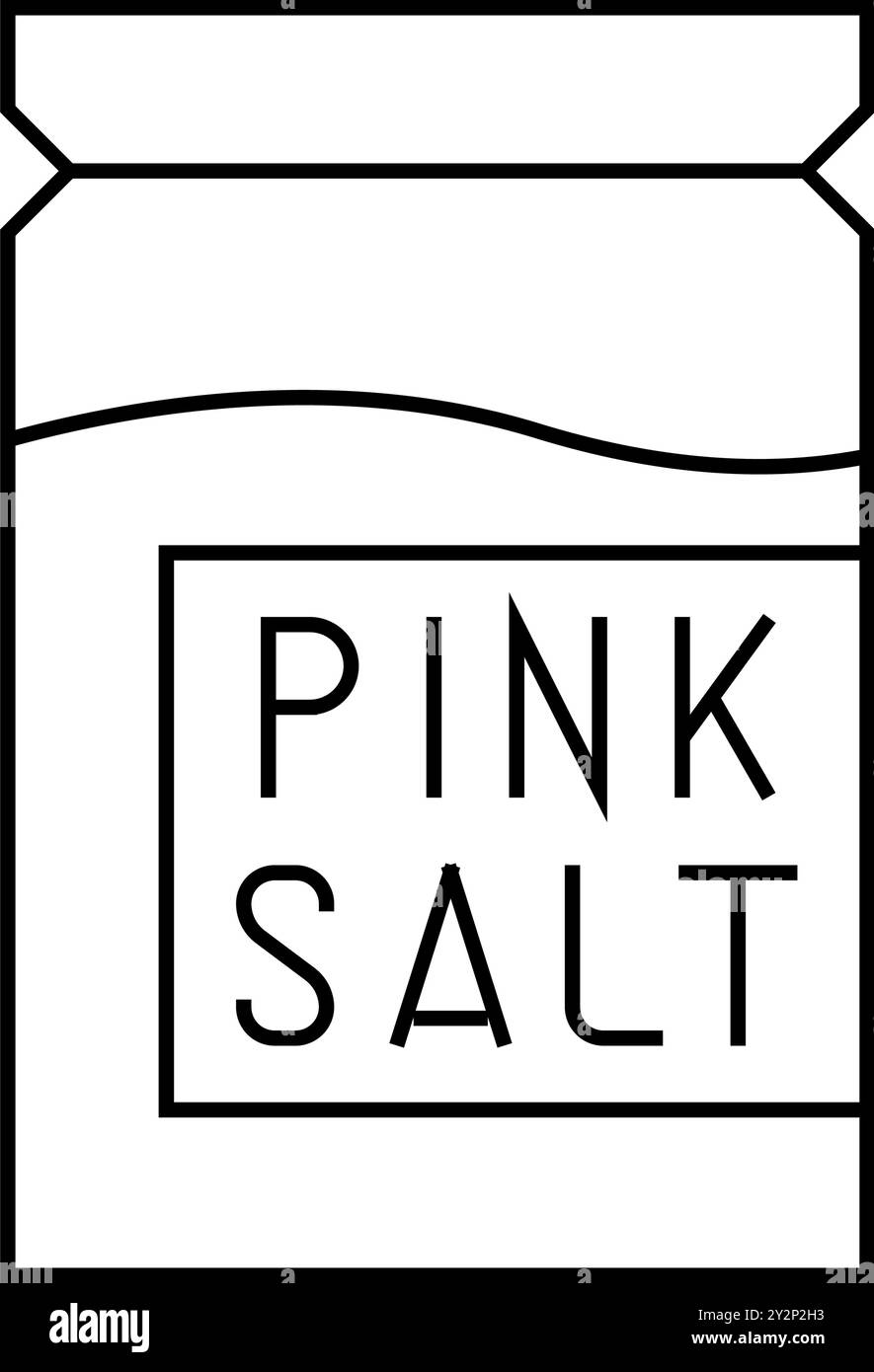 himalayan pink salt line icon vector illustration Stock Vector Image ...