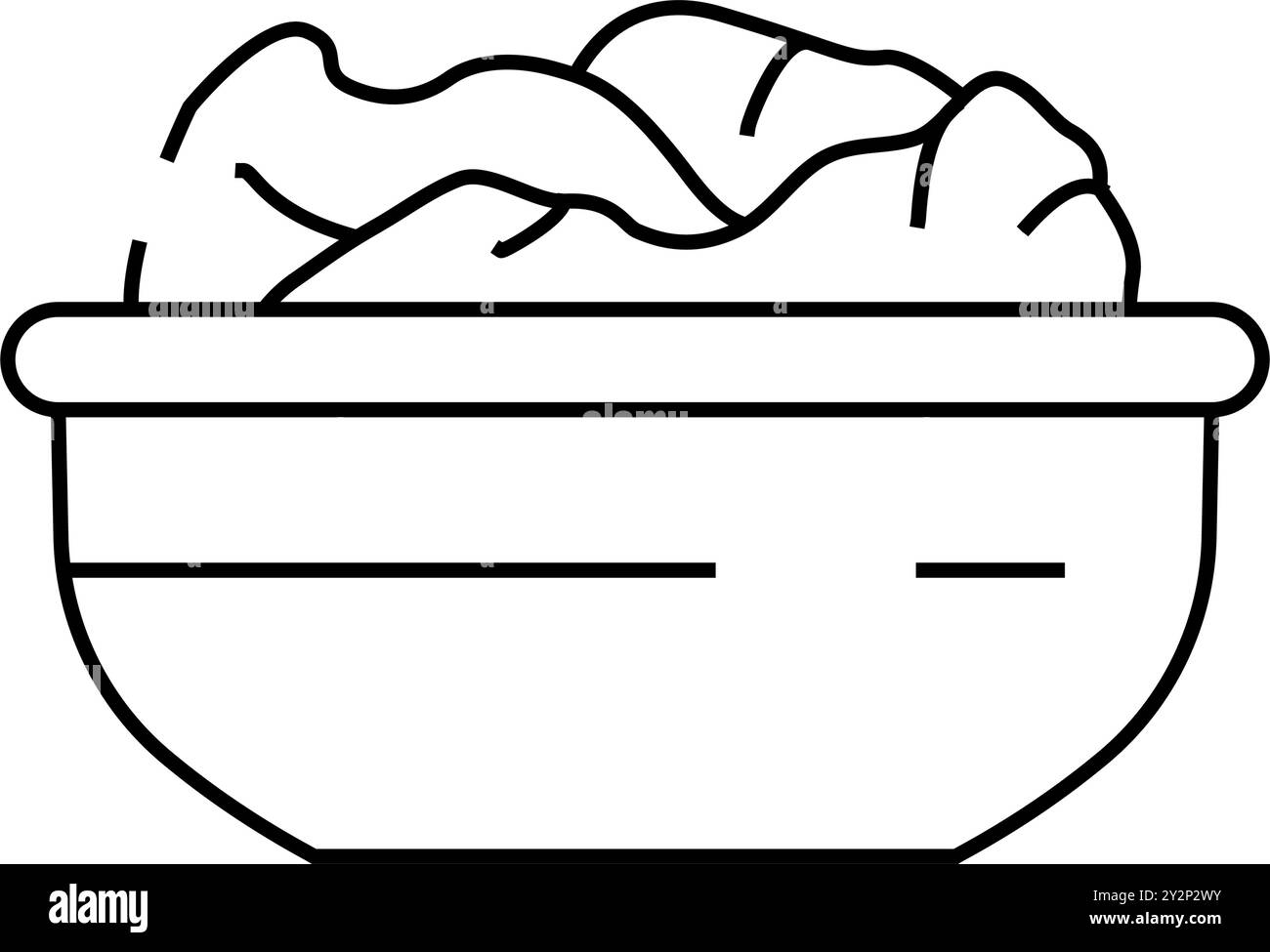 lettuce leaves line icon vector illustration Stock Vector Image & Art ...