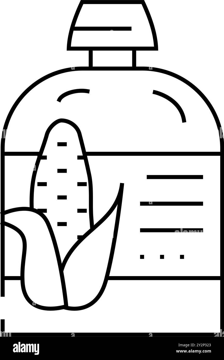 sprout organic baby food line icon vector illustration Stock Vector ...