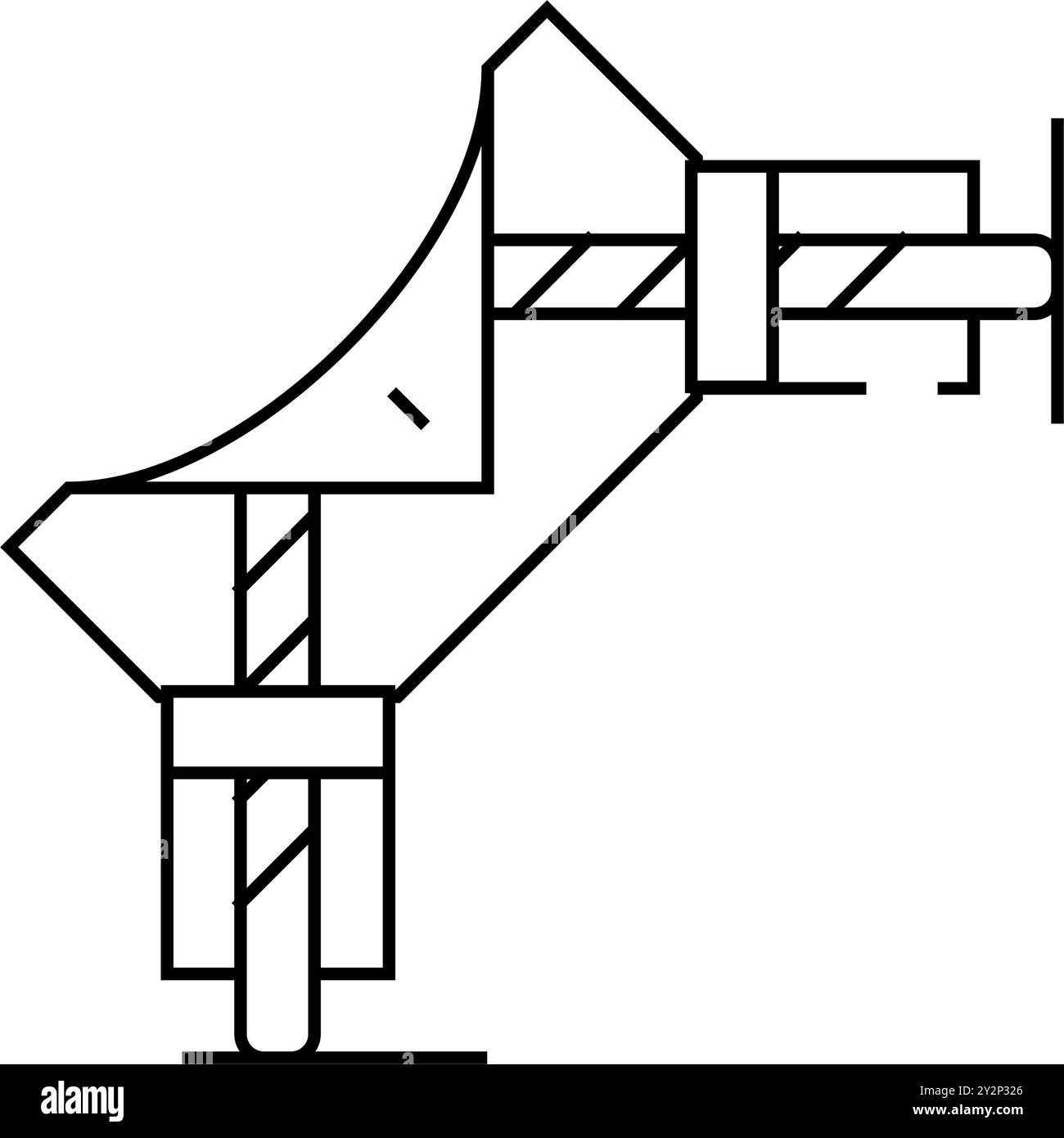 corner clamp line icon vector illustration Stock Vector Image & Art - Alamy