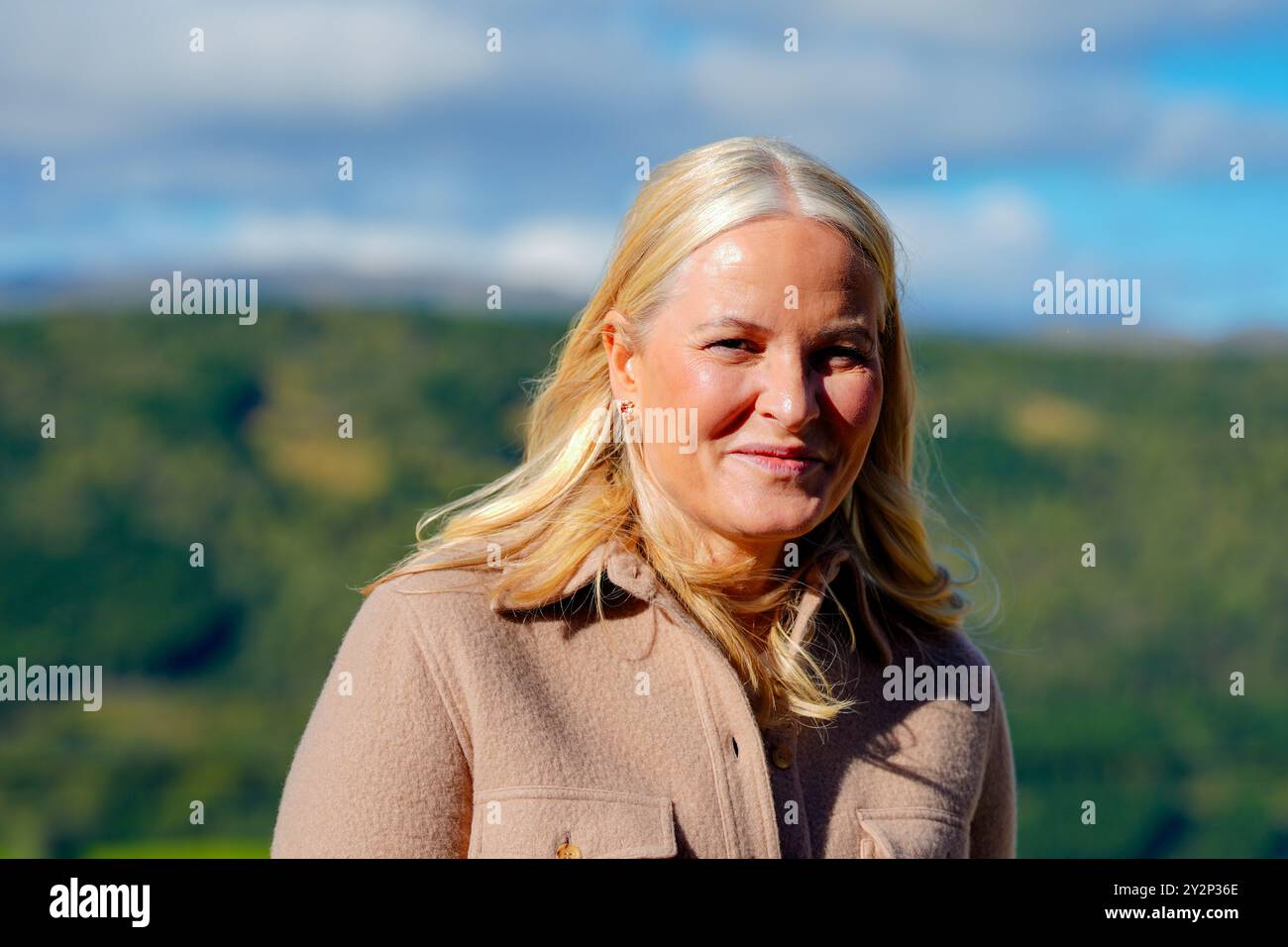 Storen 20240911. Norwegian Crown Prince Haakon and Crown Princess Mette ...