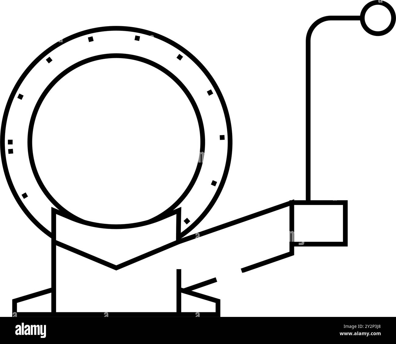 Work chain line icon Black and White Stock Photos & Images - Alamy