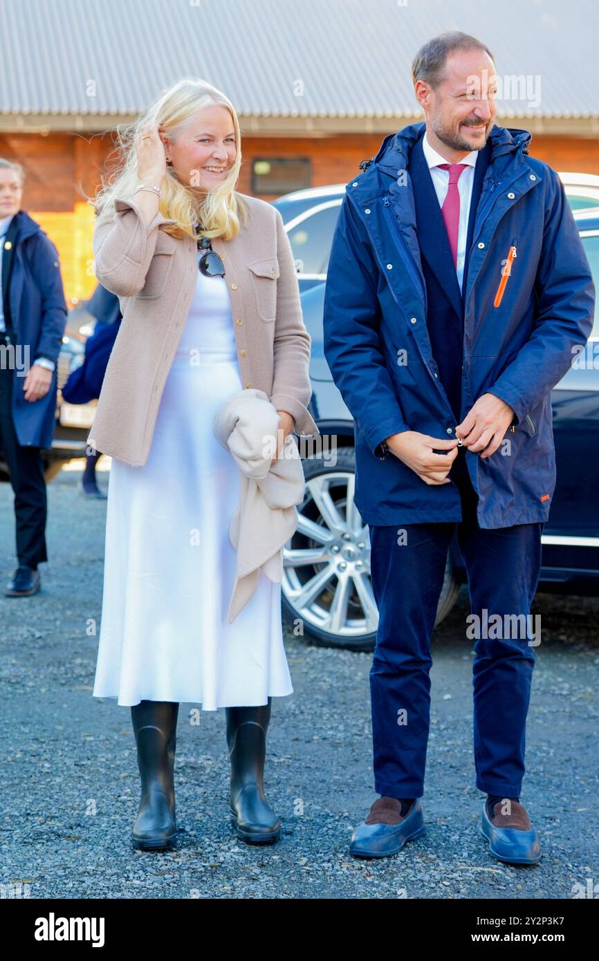 Storen 20240911. Norwegian Crown Prince Haakon and Crown Princess Mette ...