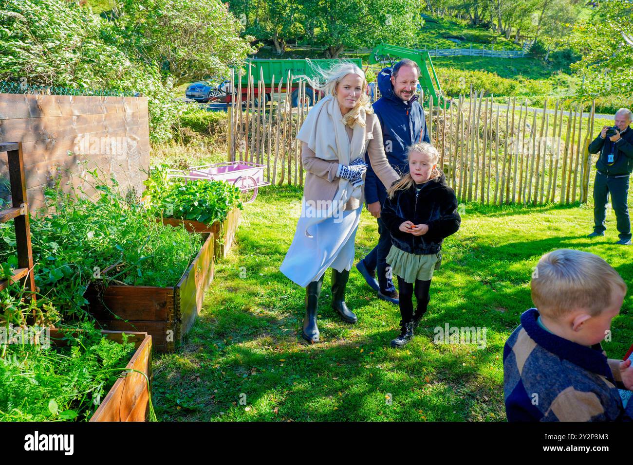 Storen 20240911. Norwegian Crown Prince Haakon and Crown Princess Mette ...