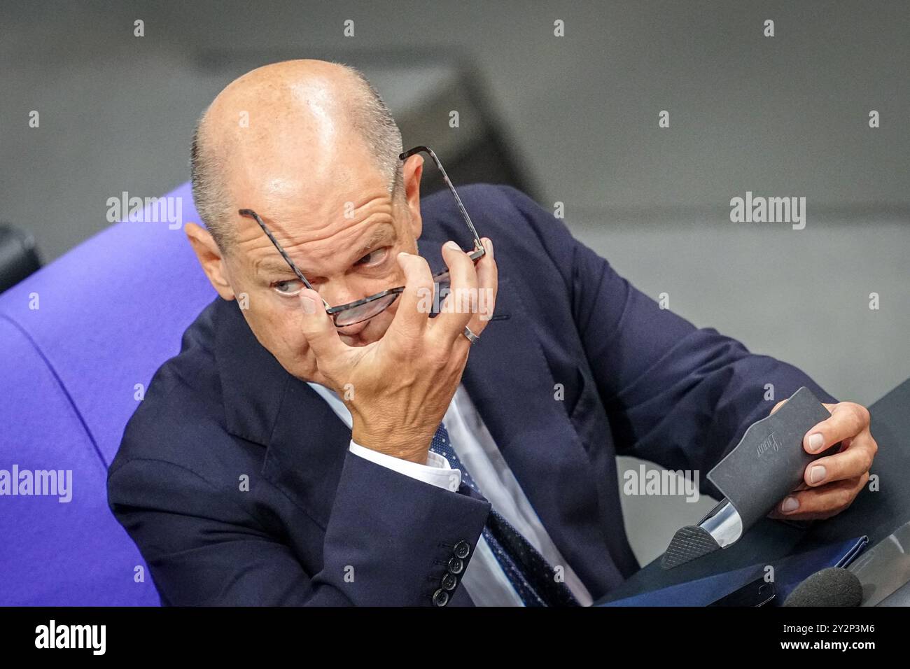 Berlin, Germany. 11th Sep, 2024. Federal Chancellor Olaf Scholz (SPD ...