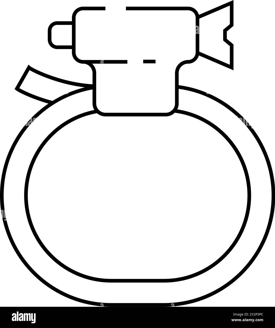 hose clamp line icon vector illustration Stock Vector Image & Art - Alamy