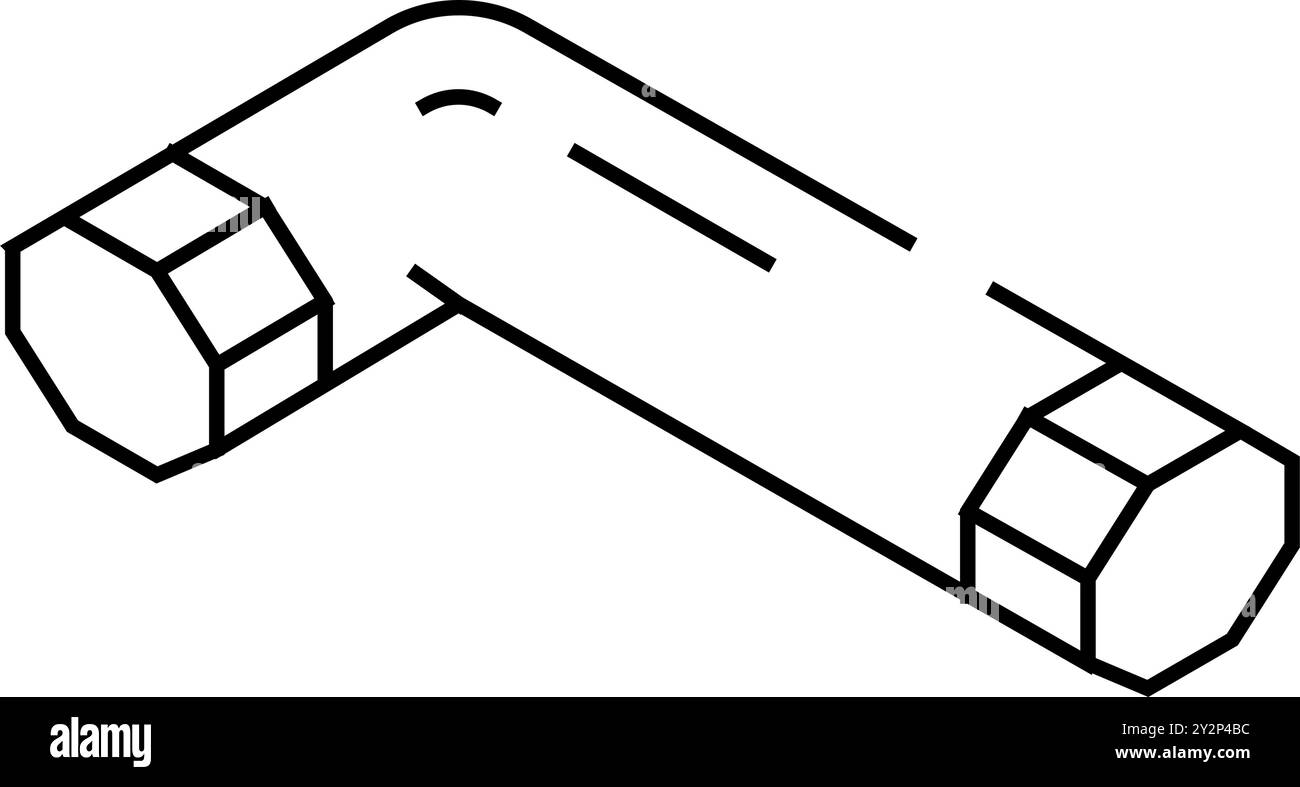 square key assembly furniture line icon vector illustration Stock ...
