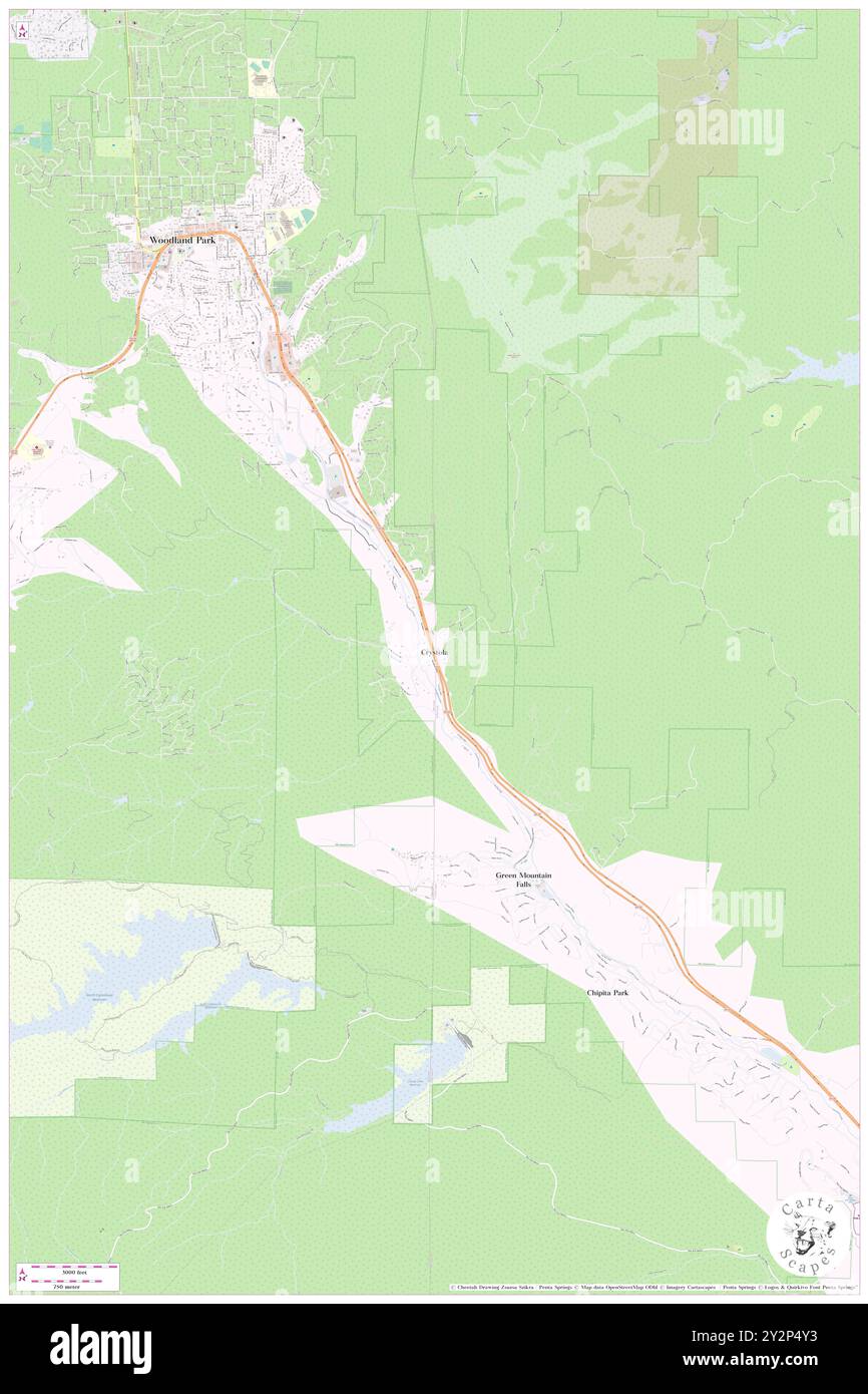 Teller county map Cut Out Stock Images & Pictures - Alamy
