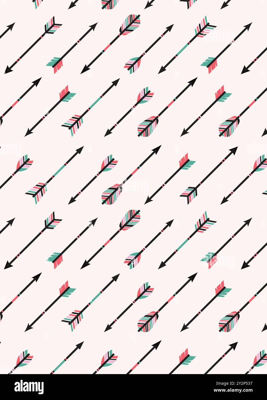 Ethnic seamless pattern with indian arrows in native style vector ...