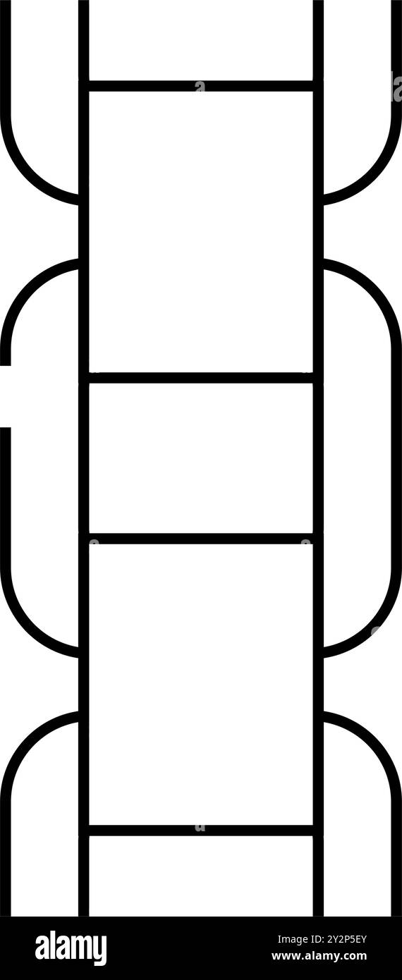 box chain line icon vector illustration Stock Vector Image & Art - Alamy