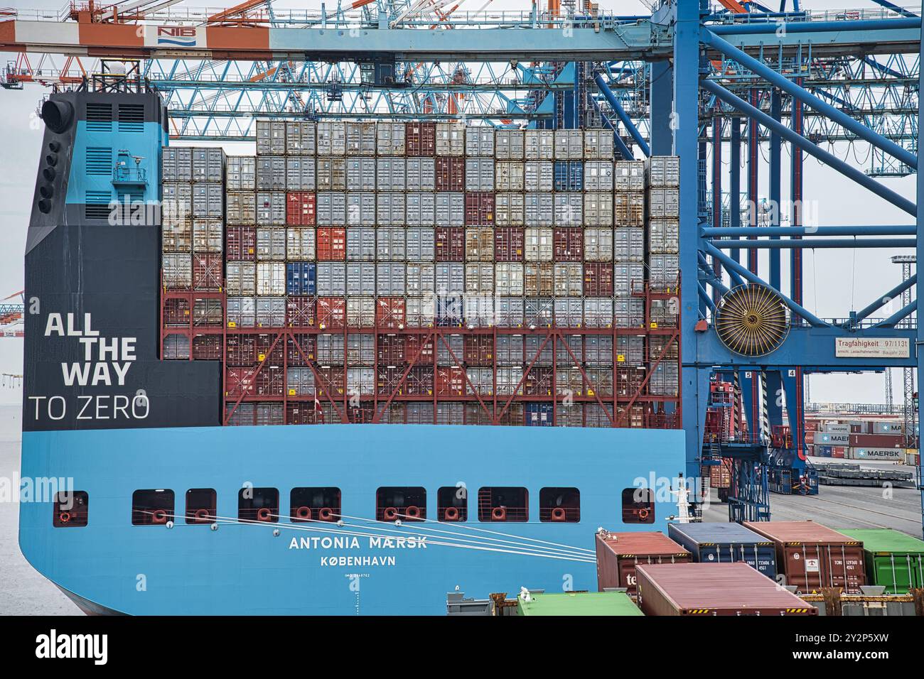 Nordsee, North Sea, Containerschiff, Container Ship, Burchardkai ...