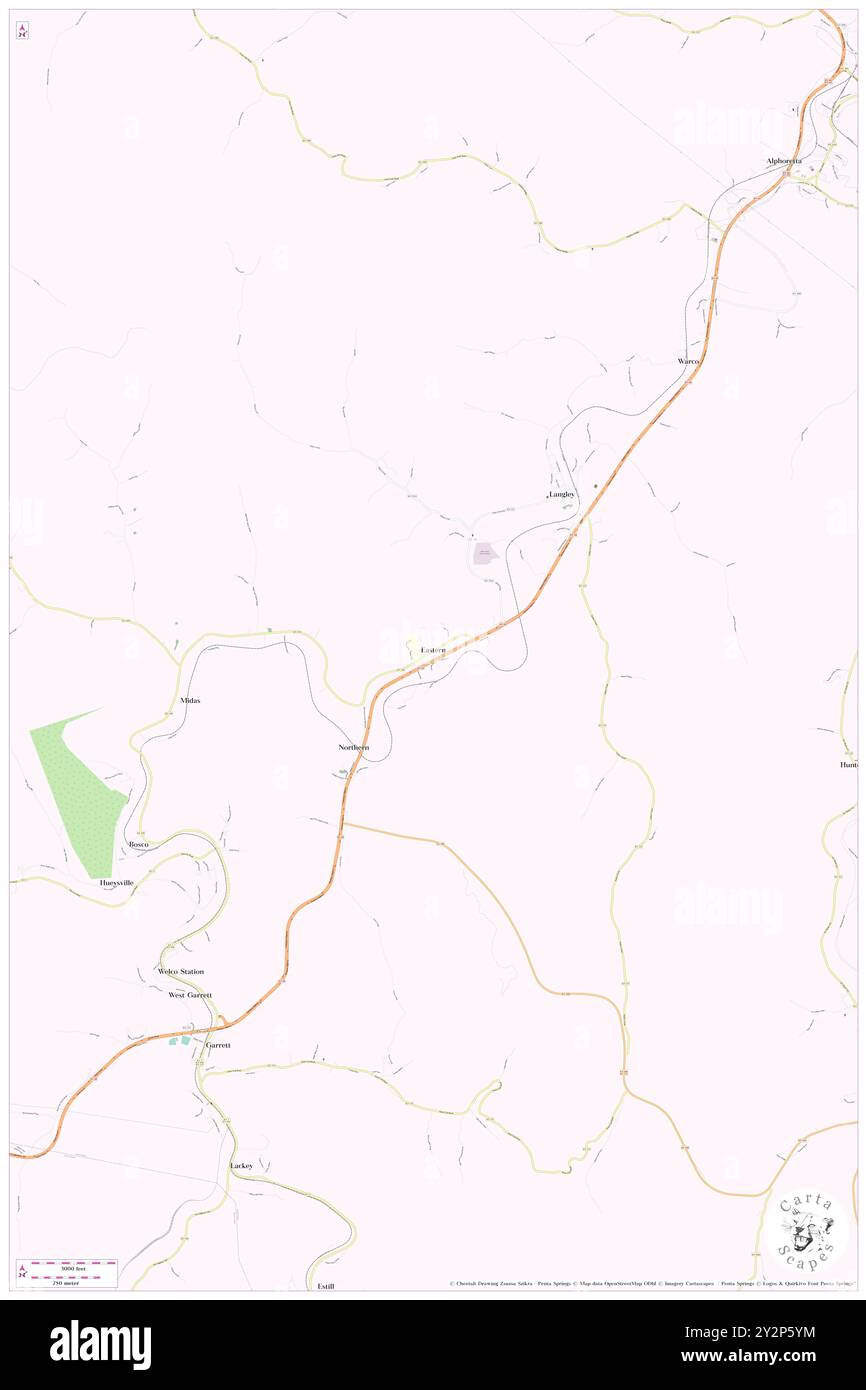 Eastern kentucky map Cut Out Stock Images & Pictures - Alamy