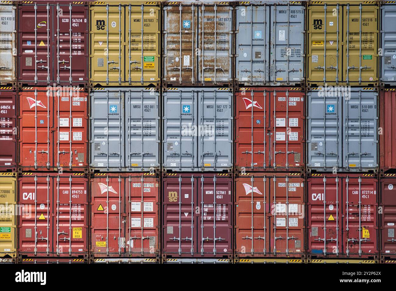 Nordsee, North Sea, Containerschiff, Container Ship, Burchardkai ...