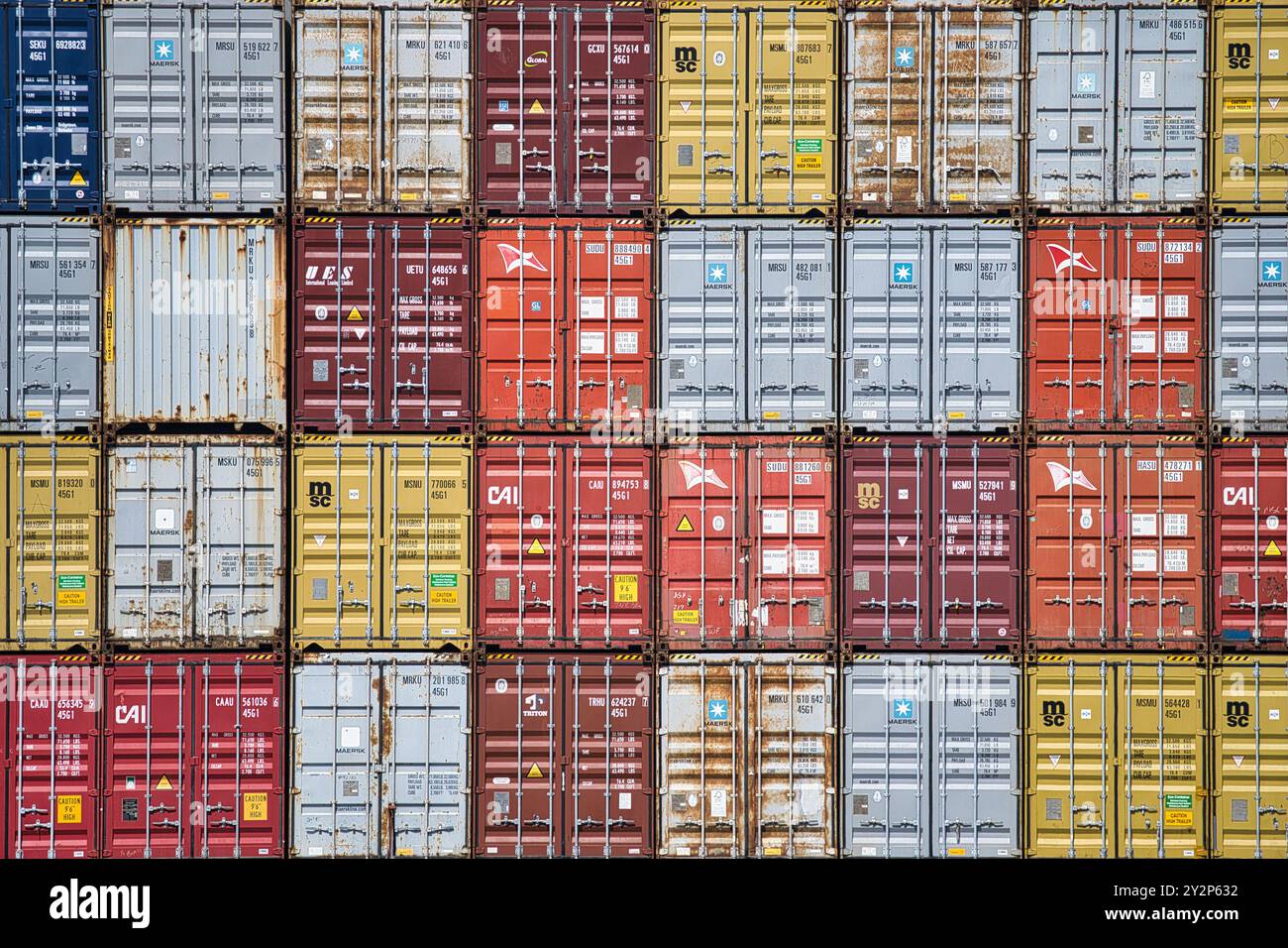 Nordsee, North Sea, Containerschiff, Container Ship, Burchardkai ...