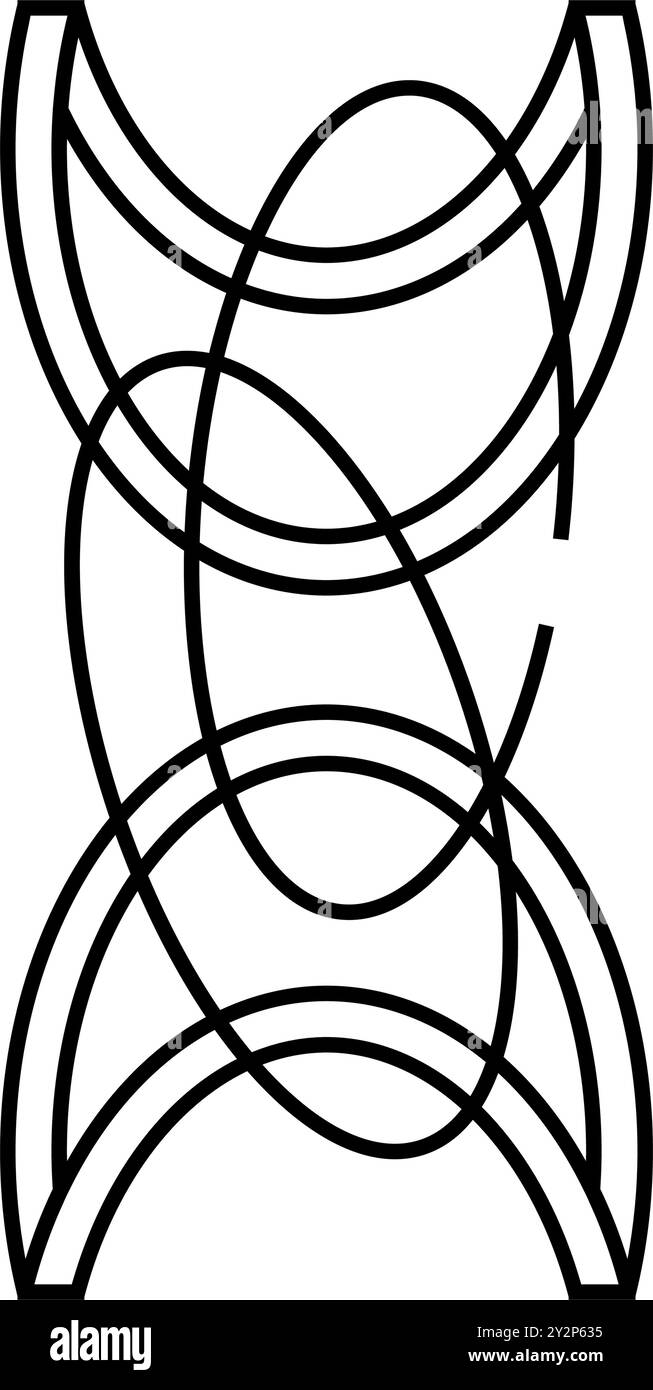 rope chain line icon vector illustration Stock Vector Image & Art - Alamy