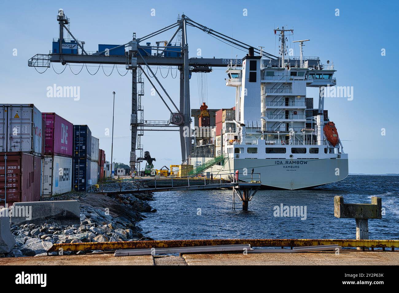 Nordsee, North Sea, Containerschiff, Container Ship, Burchardkai ...