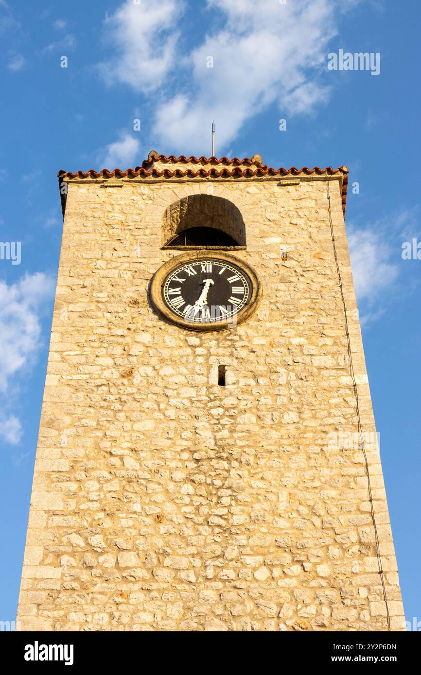 The old Ottoman Clock Tower - Sahat Kula - on the edge of Podgorica Old ...