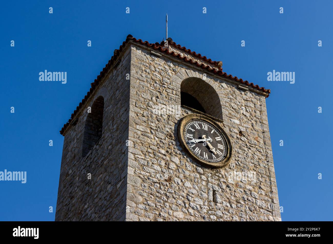 The old Ottoman Clock Tower - Sahat Kula - on the edge of Podgorica Old ...