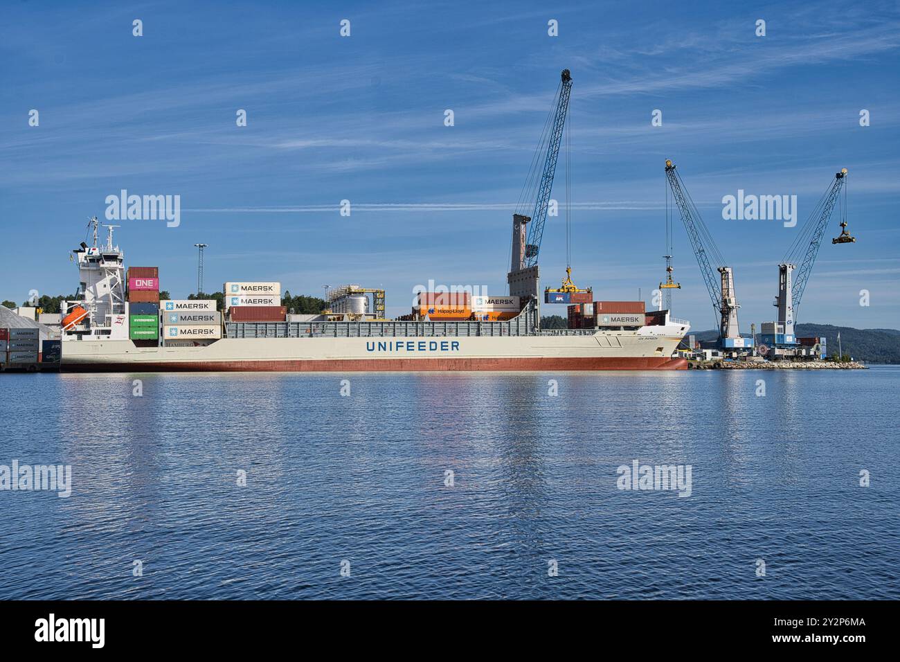 Nordsee, North Sea, Containerschiff, Container Ship, Burchardkai ...