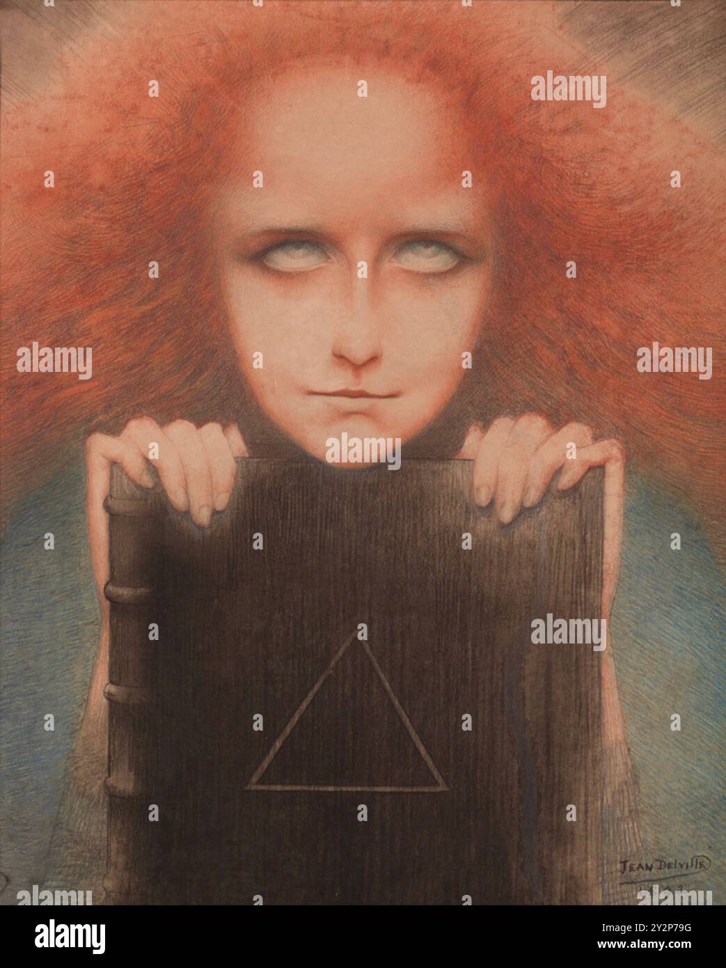 Jean Delville - Mysteriosa - Portrait of Madame Stuart Merrill - 1892 ...