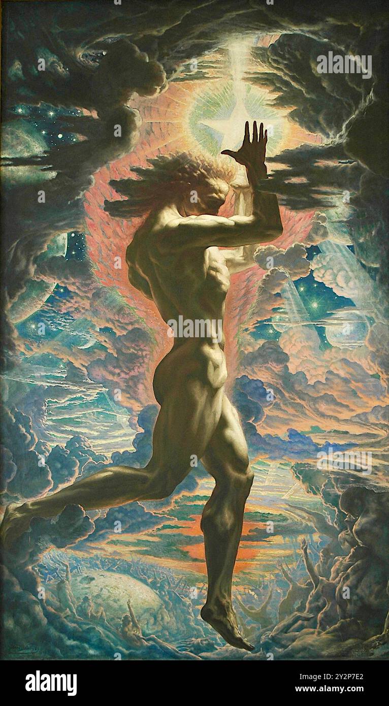 Jean Delville - Prometheus - 1907 Stock Photo - Alamy