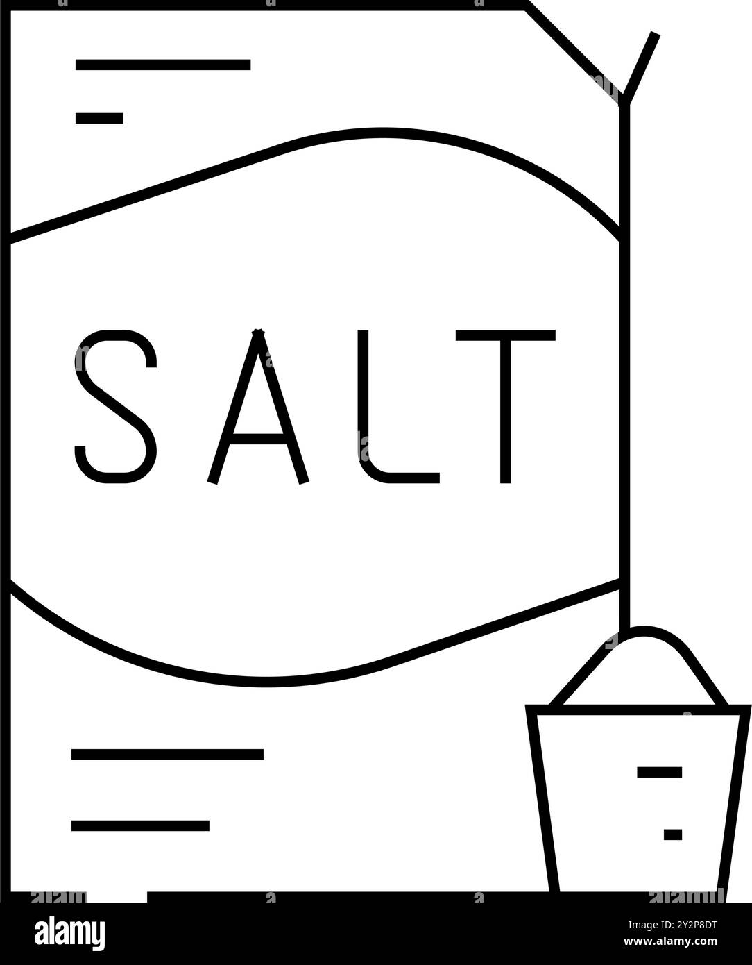 dishwasher salt line icon vector illustration Stock Vector Image & Art ...