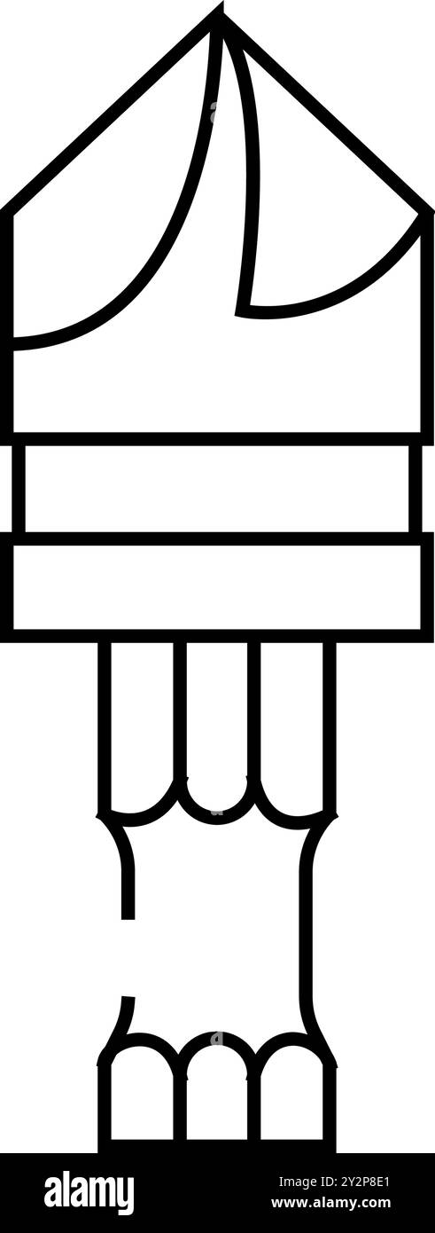 countersink drill bit line icon vector illustration Stock Vector Image ...