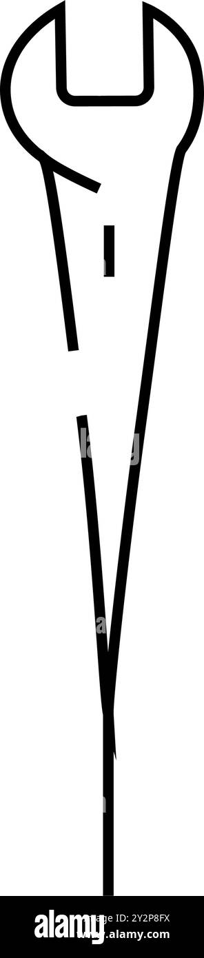 spud wrench line icon vector illustration Stock Vector Image & Art - Alamy