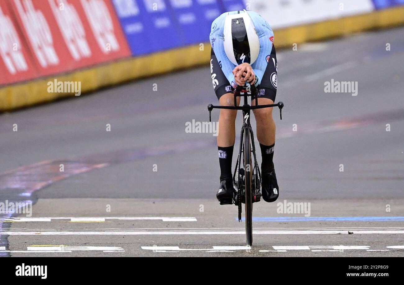 Hasselt, Belgium. 11th Sep, 2024. Belgian Marthe Goosens pictured in ...