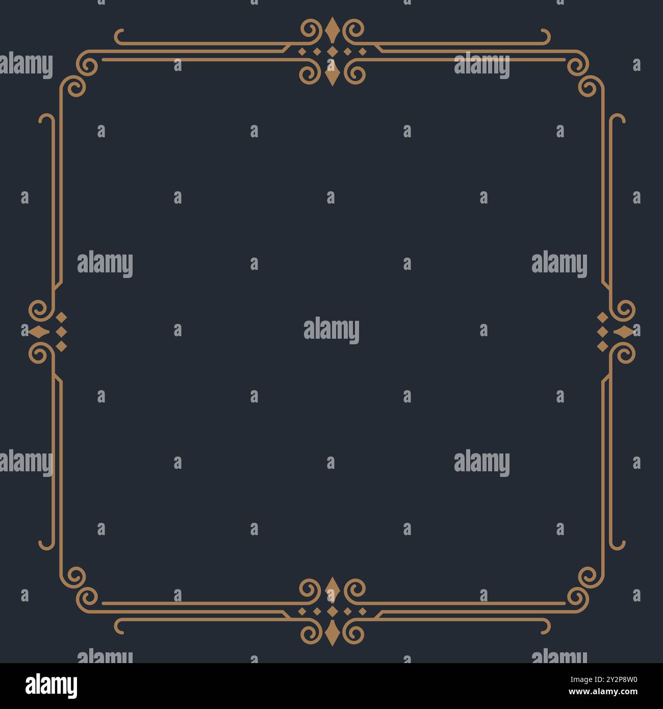 simple line frame Border decorative vector , ornamental decorative ...