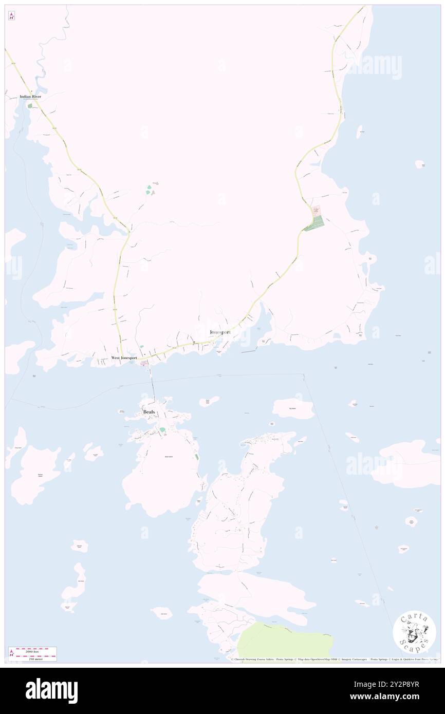 Map of jonesport maine hi-res stock photography and images - Alamy