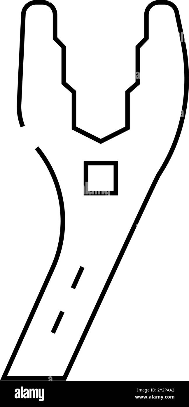 Clutch technology icon outline Stock Vector Images - Alamy