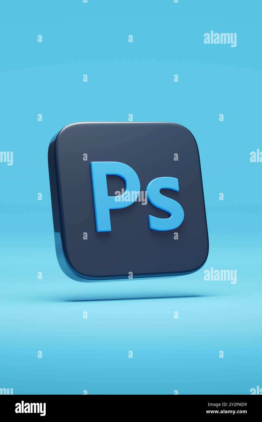 Buenos Aires, Argentina - August 31th, 2024: Adobe Photoshop three ...