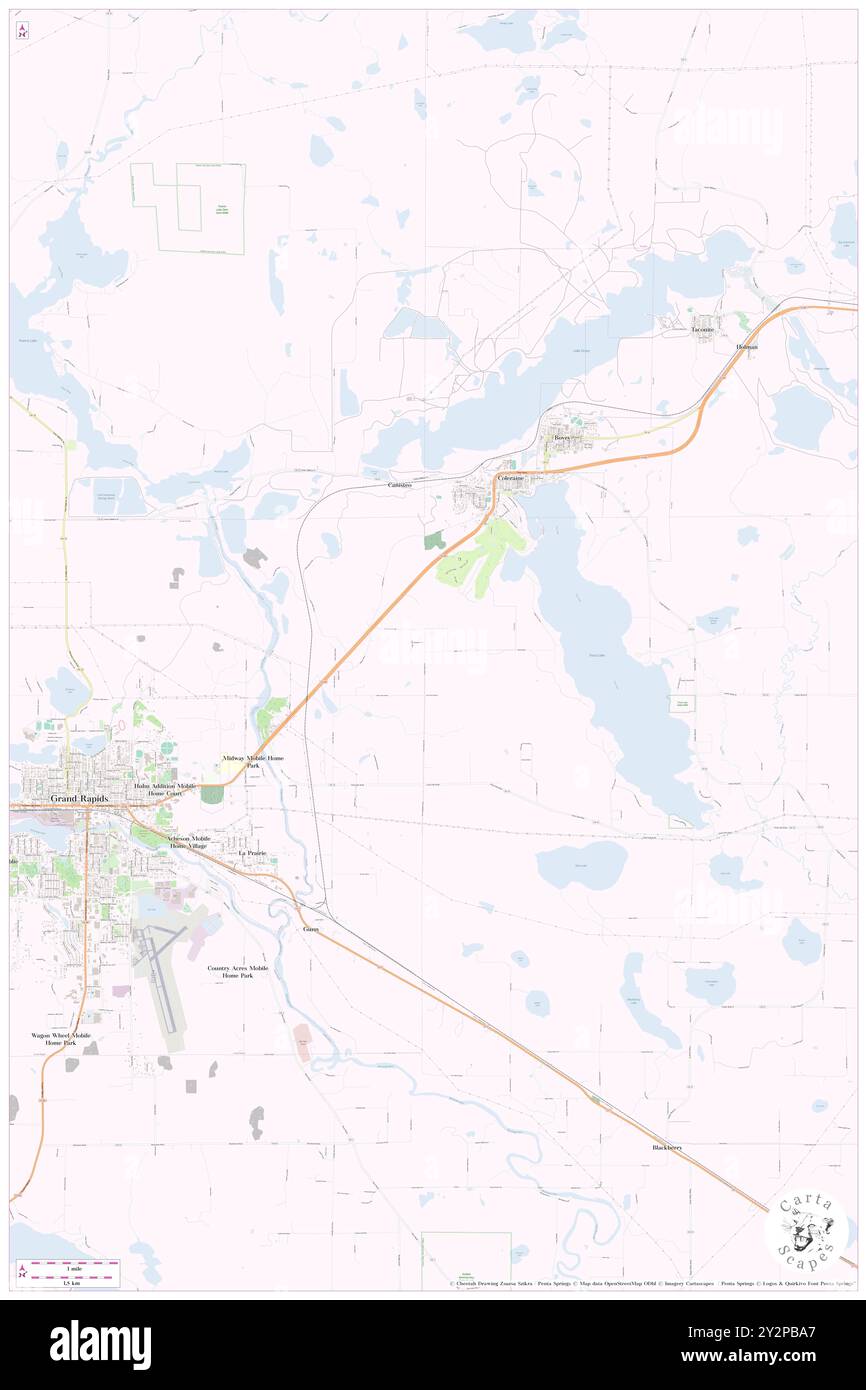 Map of coleraine Cut Out Stock Images & Pictures - Alamy