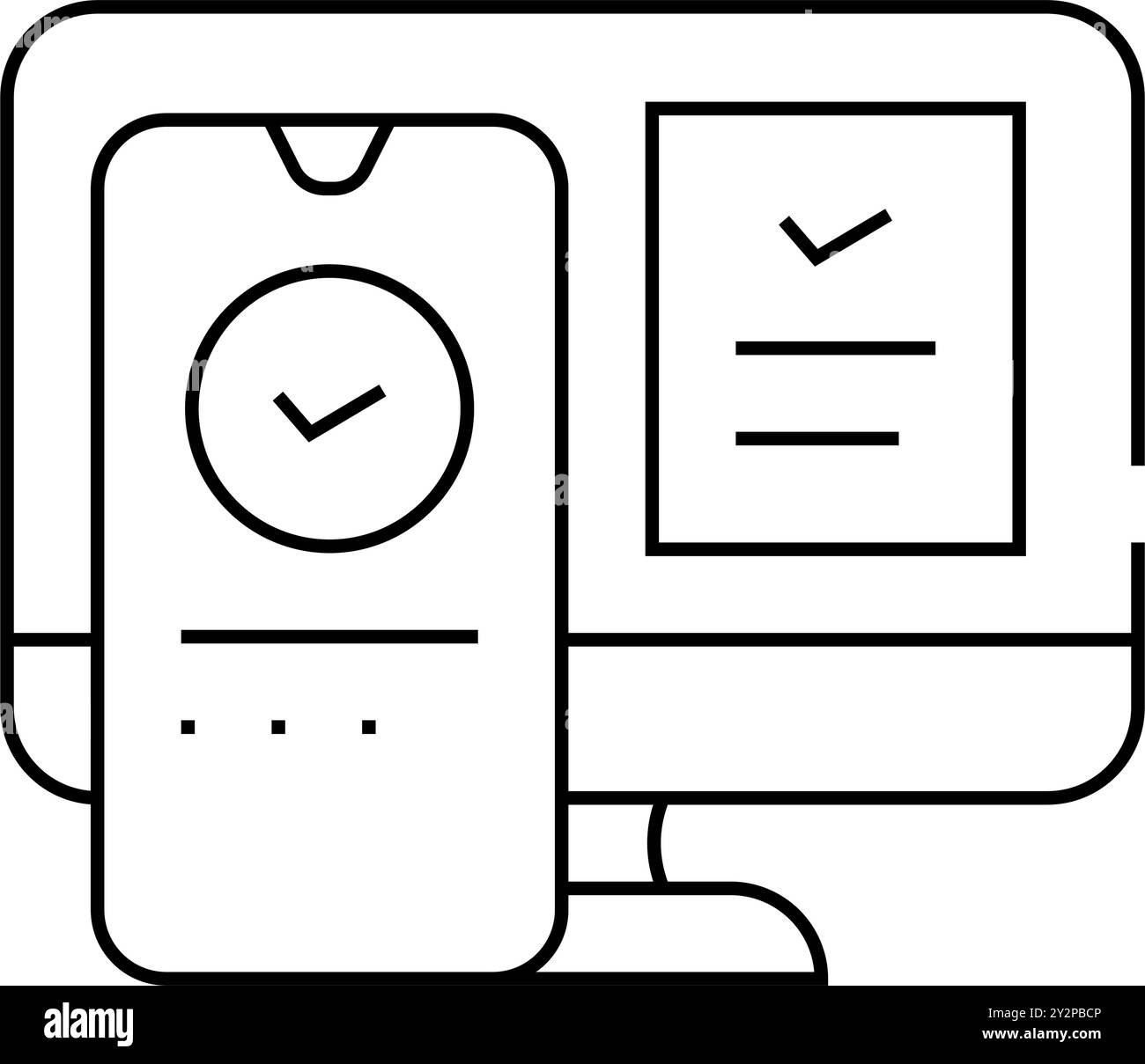 Two step authentication line hi-res stock photography and images - Alamy