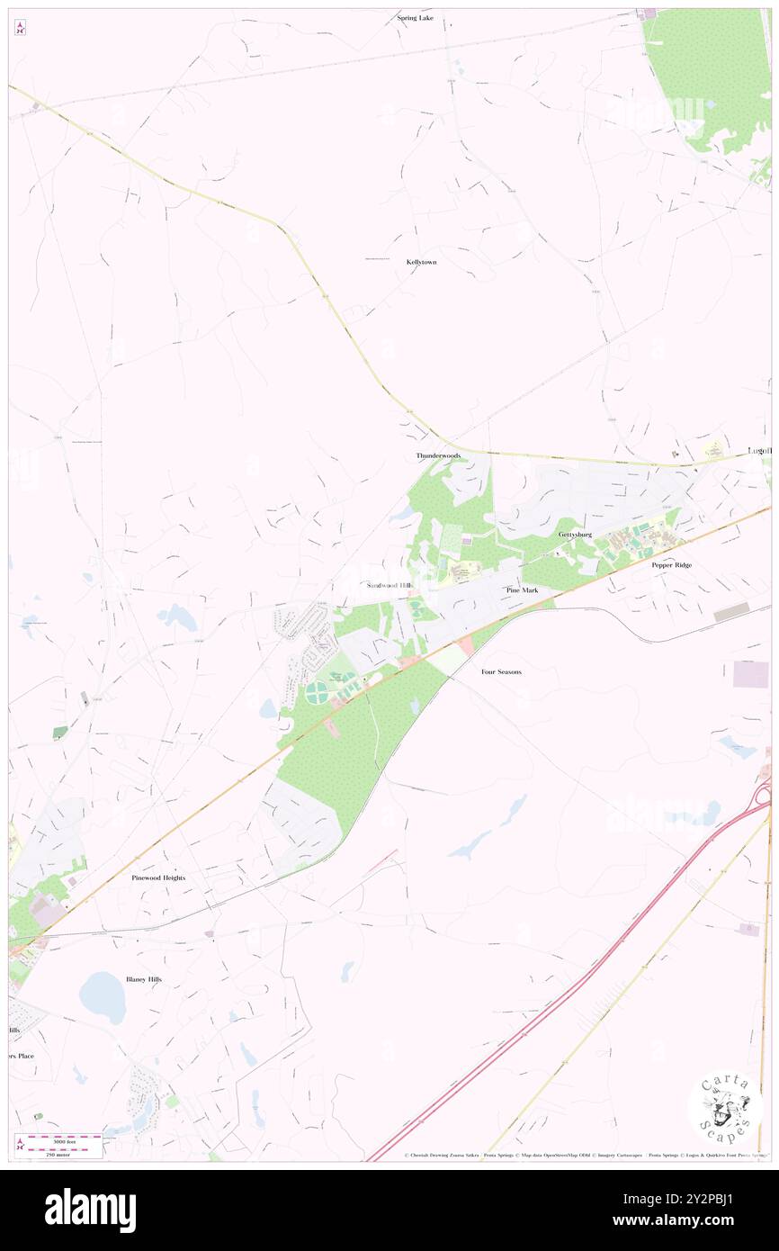 Sandwood Hills, Kershaw County, US, United States, South Carolina, N 34 ...