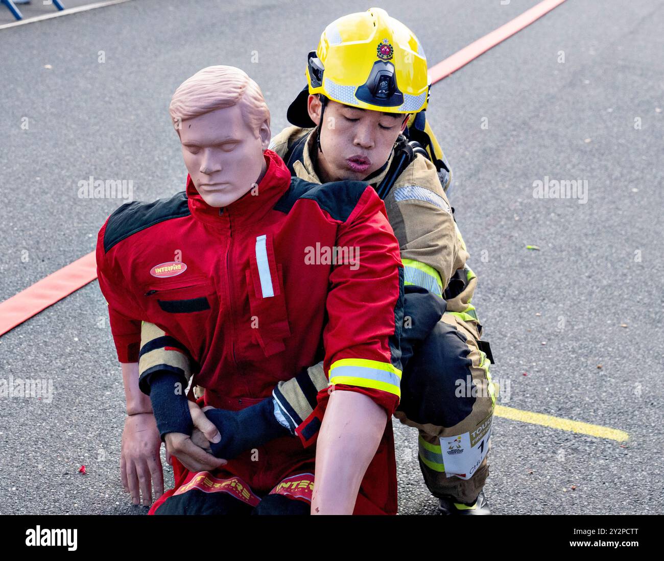 Aalborg, Denmark. 11th Sep, 2024. Chu King-long from Hong Kong compete ...