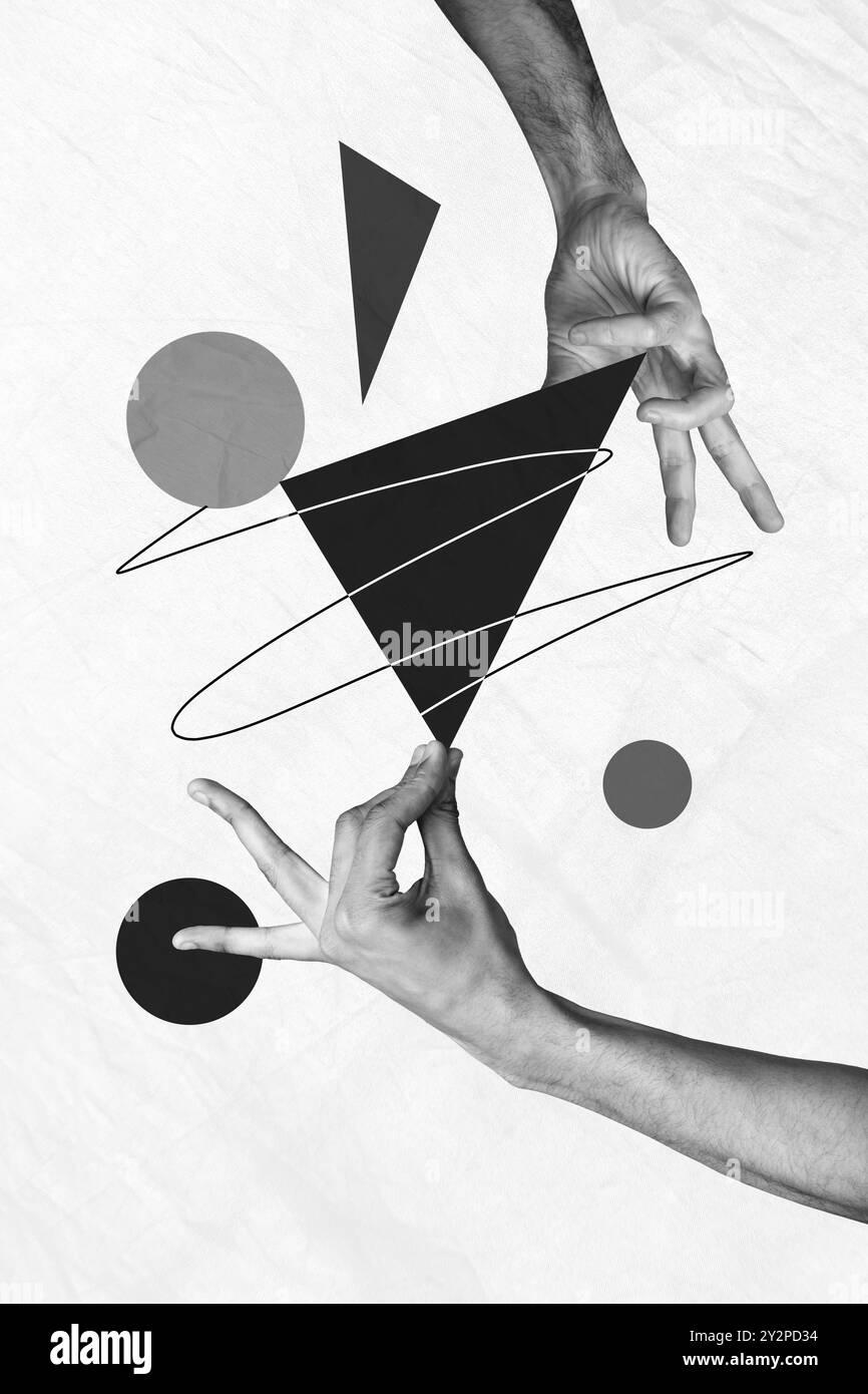 Composite trend artwork sketch image photo collage of workspace ...