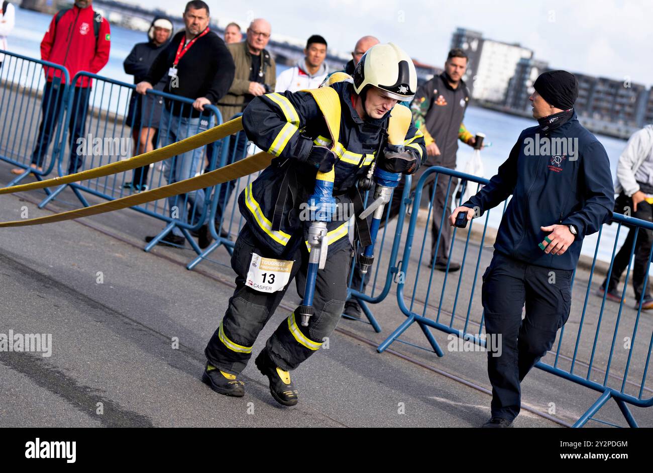Casper Kudahl from Denmark compete in the age group 30-34 years ...