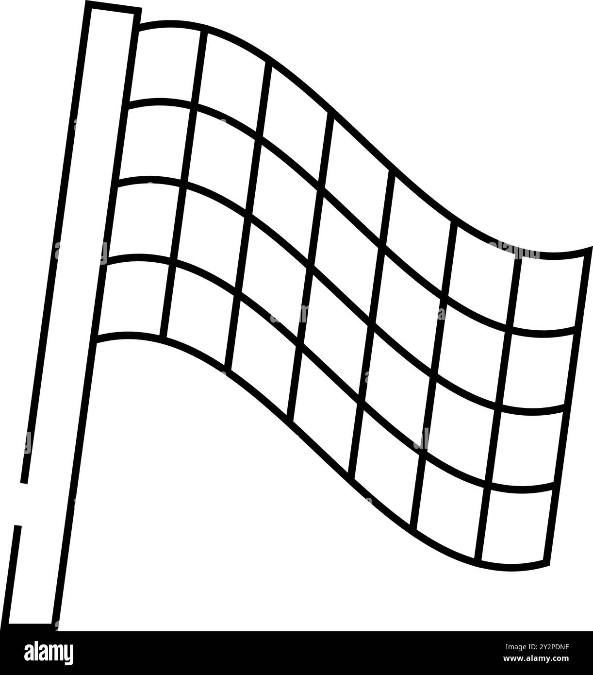 racing flag line icon vector illustration Stock Vector Image & Art - Alamy