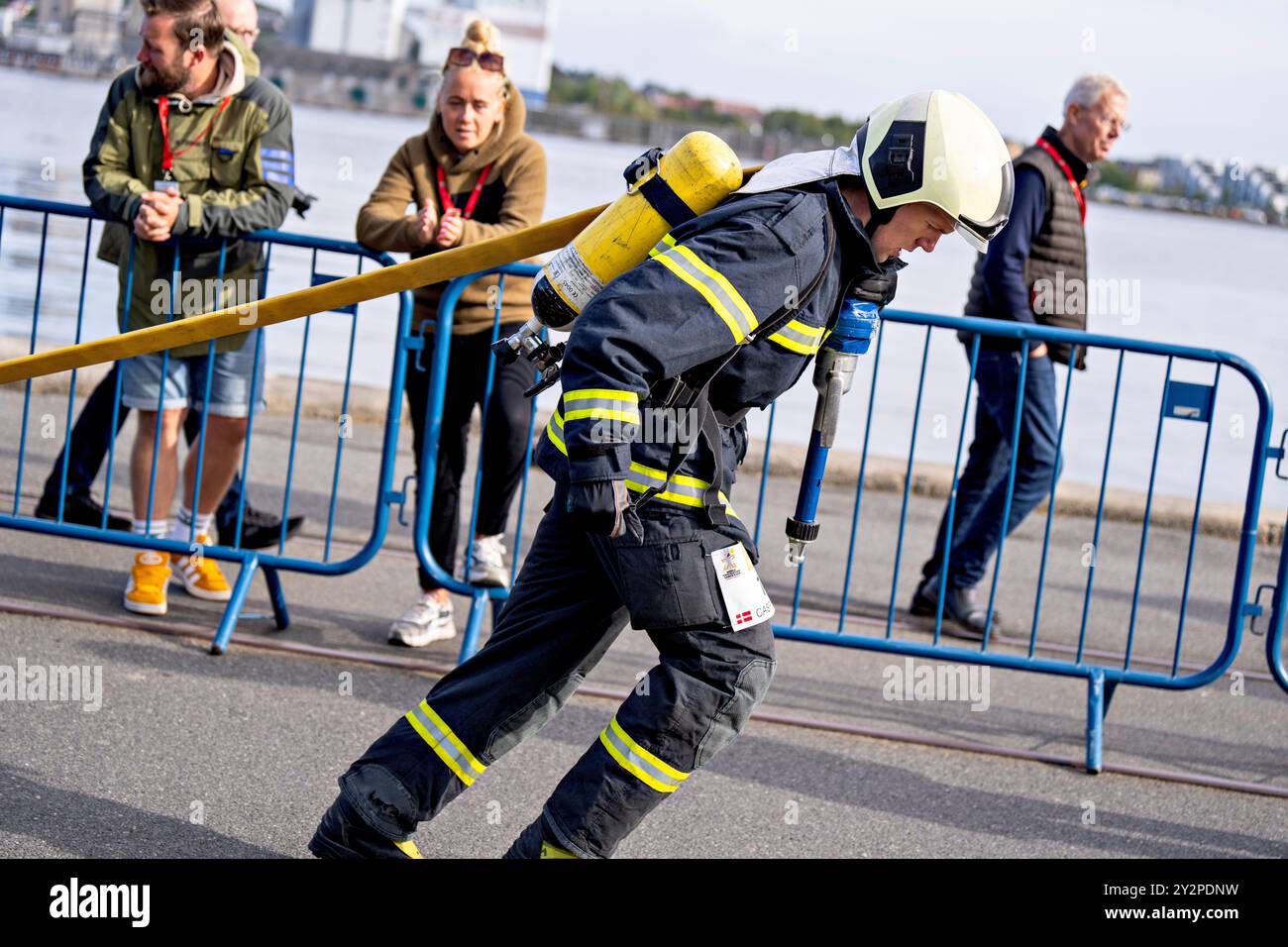 Casper Kudahl from Denmark compete in the age group 30-34 years ...