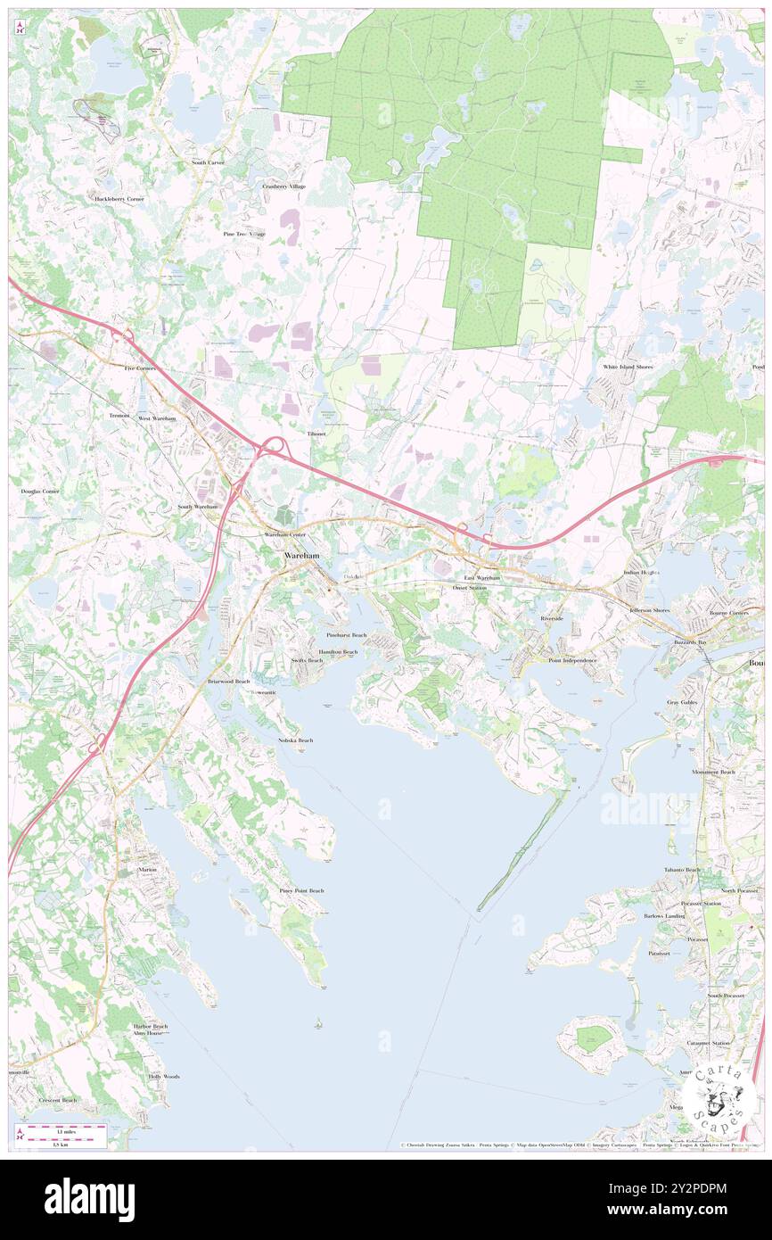 Wareham map Cut Out Stock Images & Pictures - Alamy