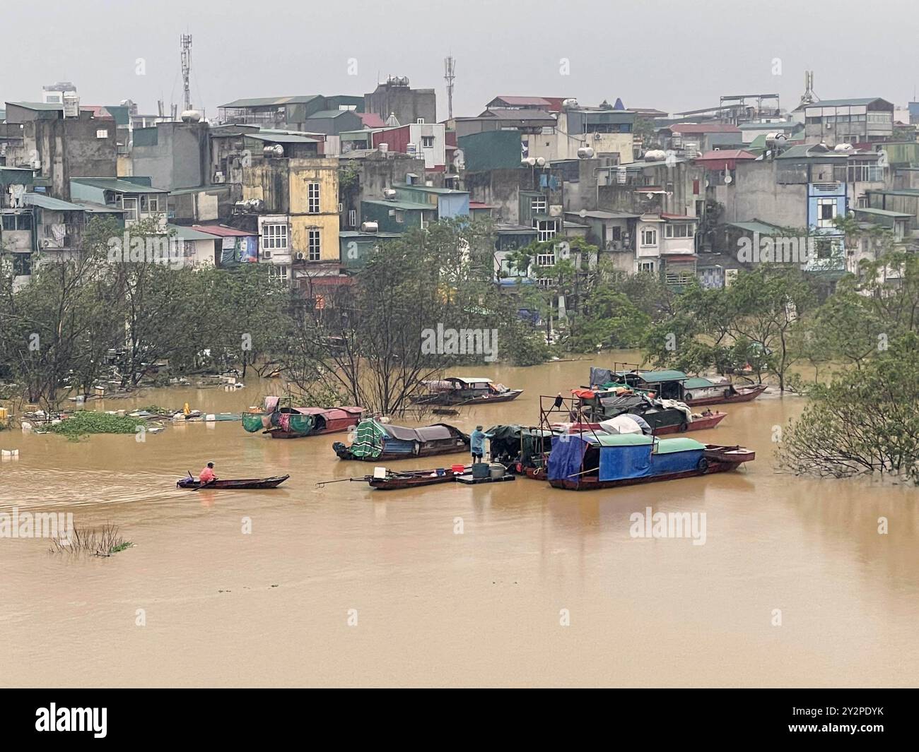 Hanoi, Vietnam. 11th Sep, 2024. This photo taken on Sept. 11, 2024 ...