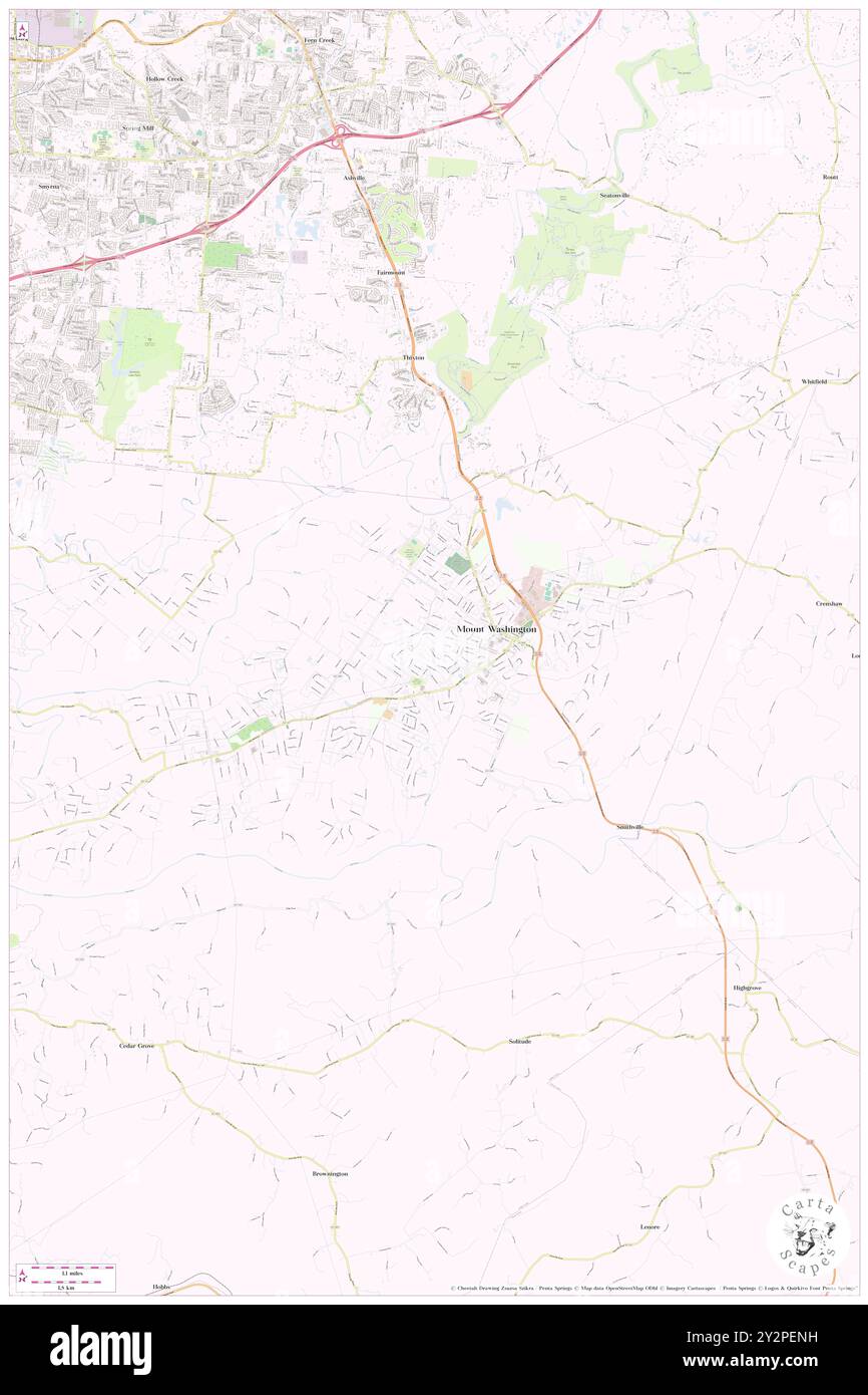 Mount washington kentucky map hi-res stock photography and images - Alamy