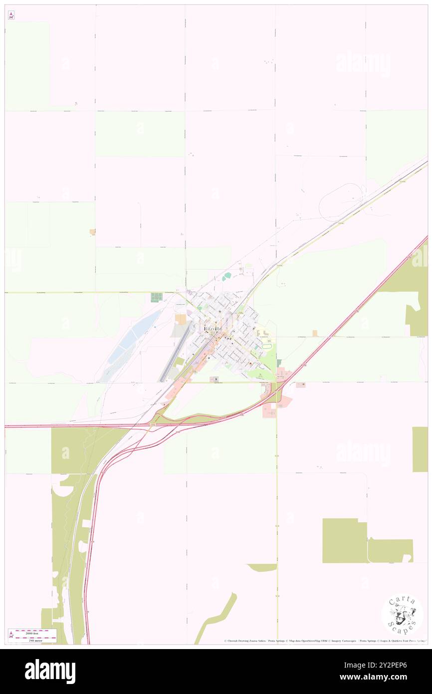 Map of ritzville Cut Out Stock Images & Pictures - Alamy